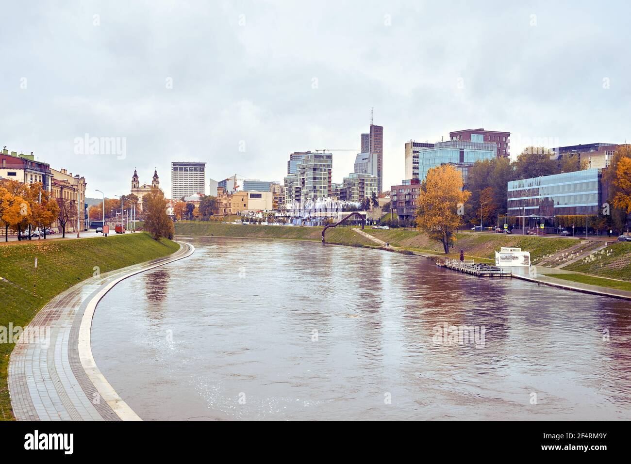 View of the modern part of Vilnius Stock Photo - Alamy