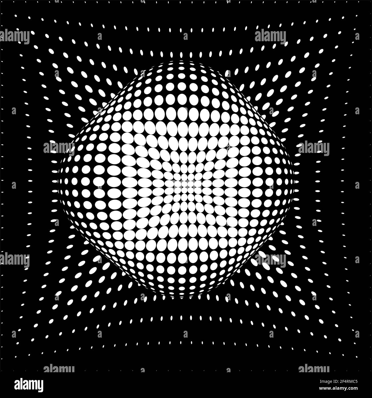 Abstract Halftone Design Vector Art Illustration Stock Vector Image ...