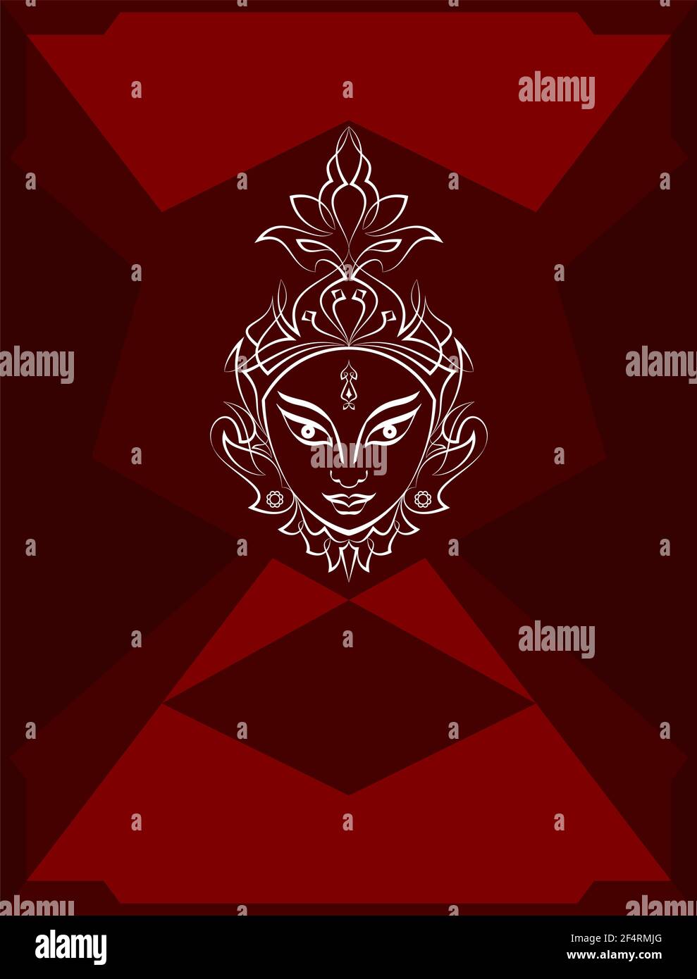Durga Goddess of Power Vector Illustration Stock Vector Image & Art - Alamy