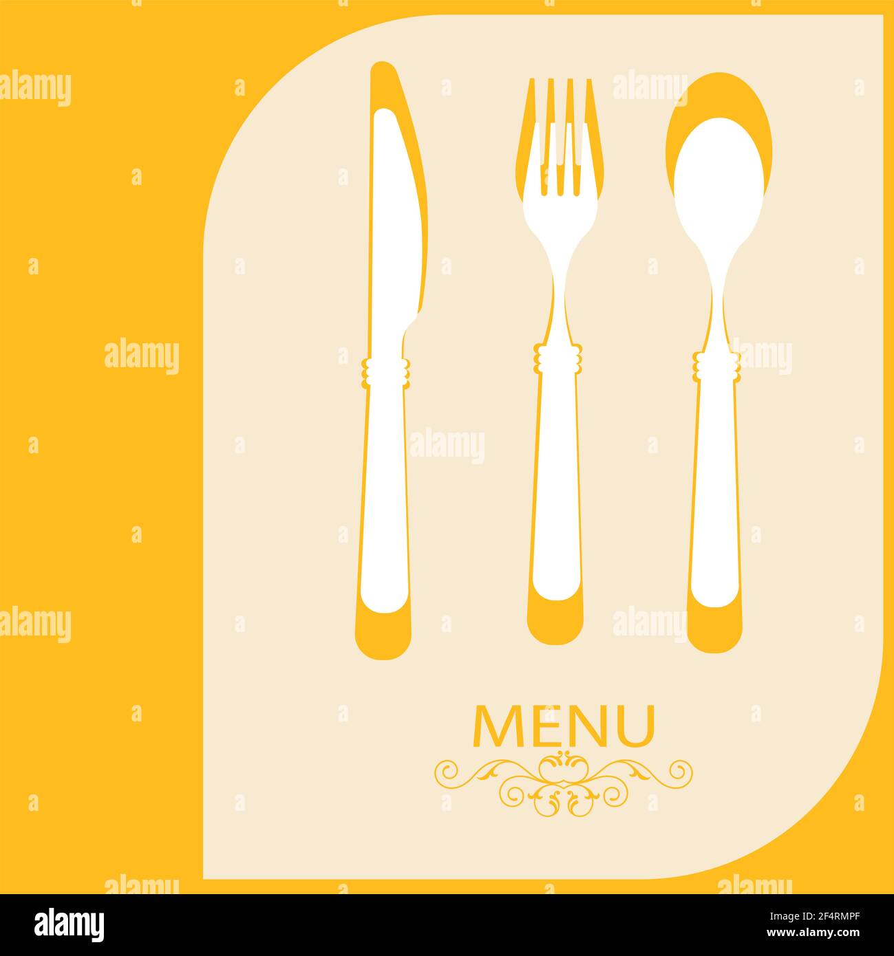Menu Card Design Template Vector Illustration Stock Vector Image & Art ...