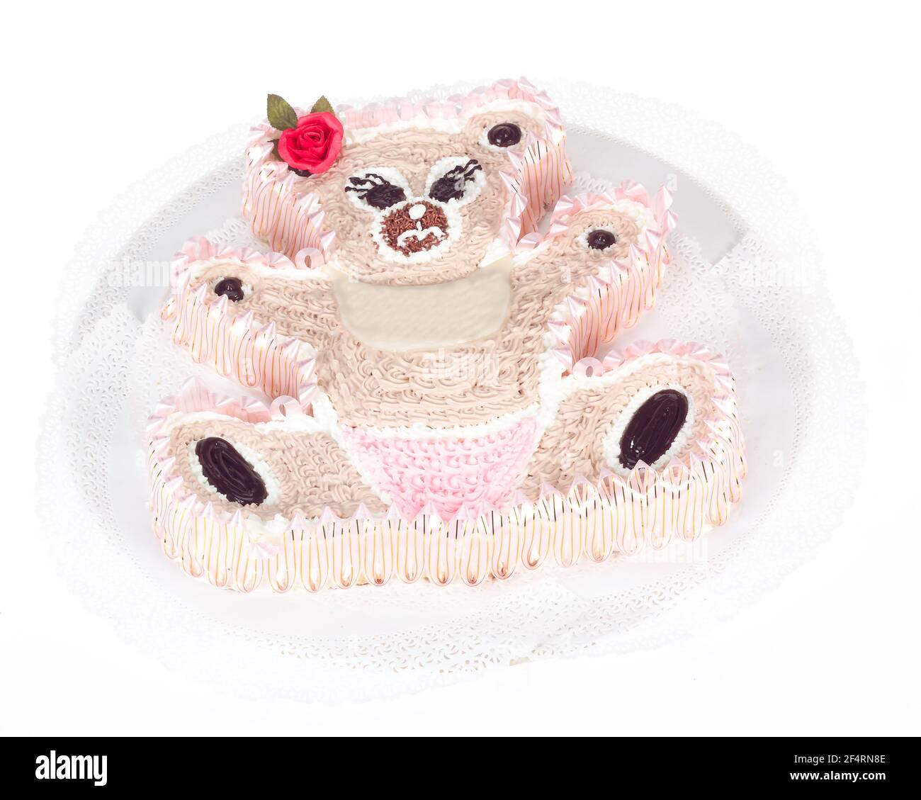 Childrens cake cream sugar Cut Out Stock Images & Pictures - Alamy