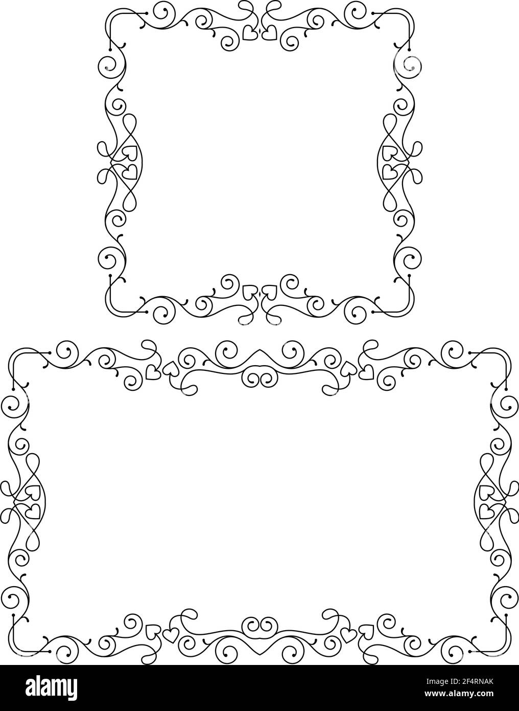Frame Border Decorative Design Vector Art Illustration Stock Vector ...