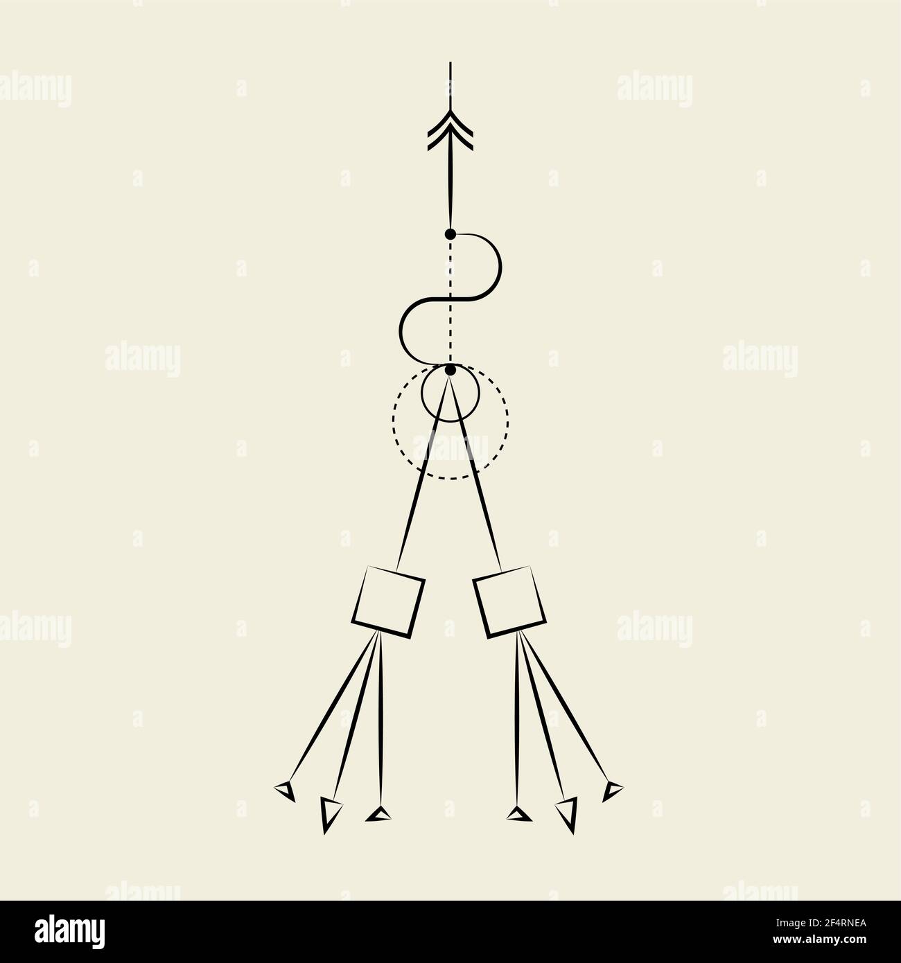 Line Dot Tattoo Vector Art Stock Vector Image & Art - Alamy