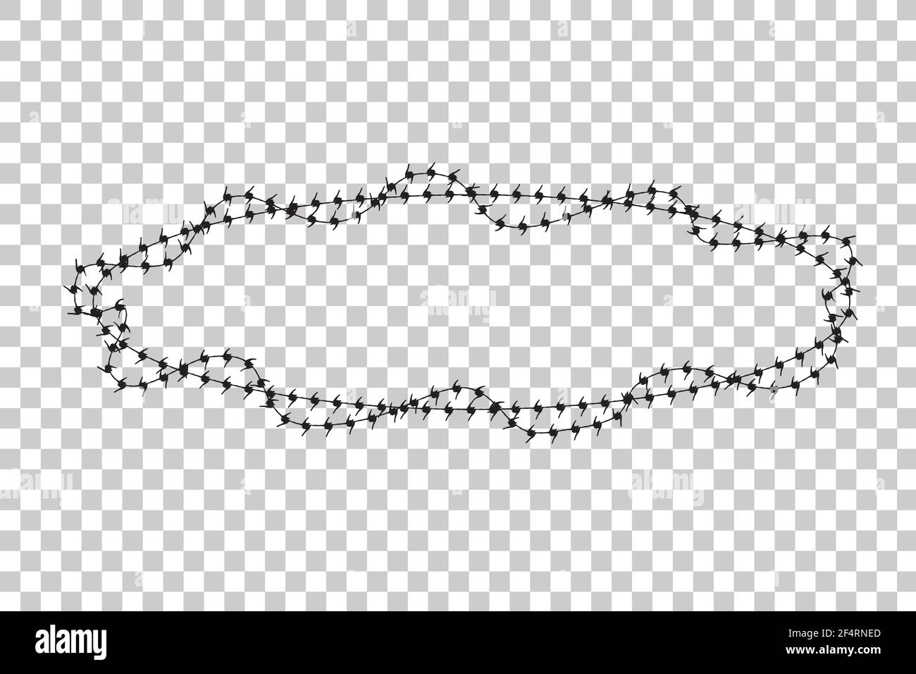 Barbed oval hi-res stock photography and images - Alamy