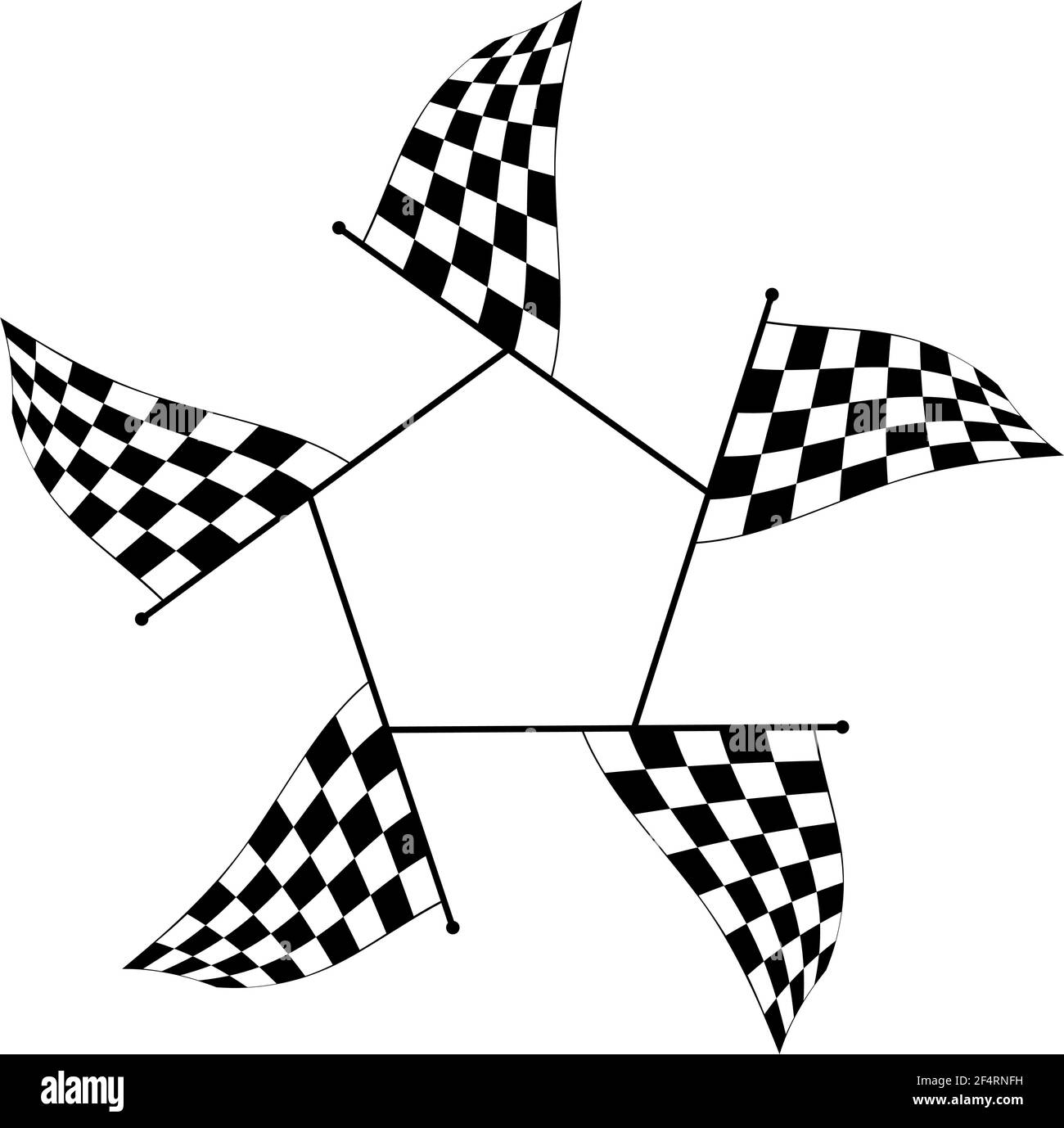 Race Flag Various Designs, Vinyl Ready Vector Illustration Stock Vector ...