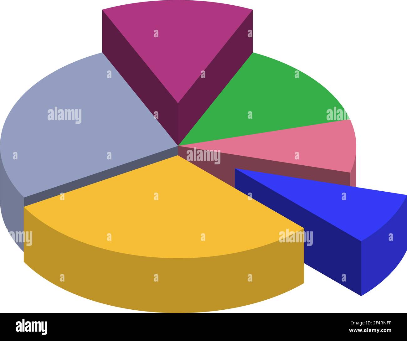 3d pie chart vector vectors hi-res stock photography and images - Alamy