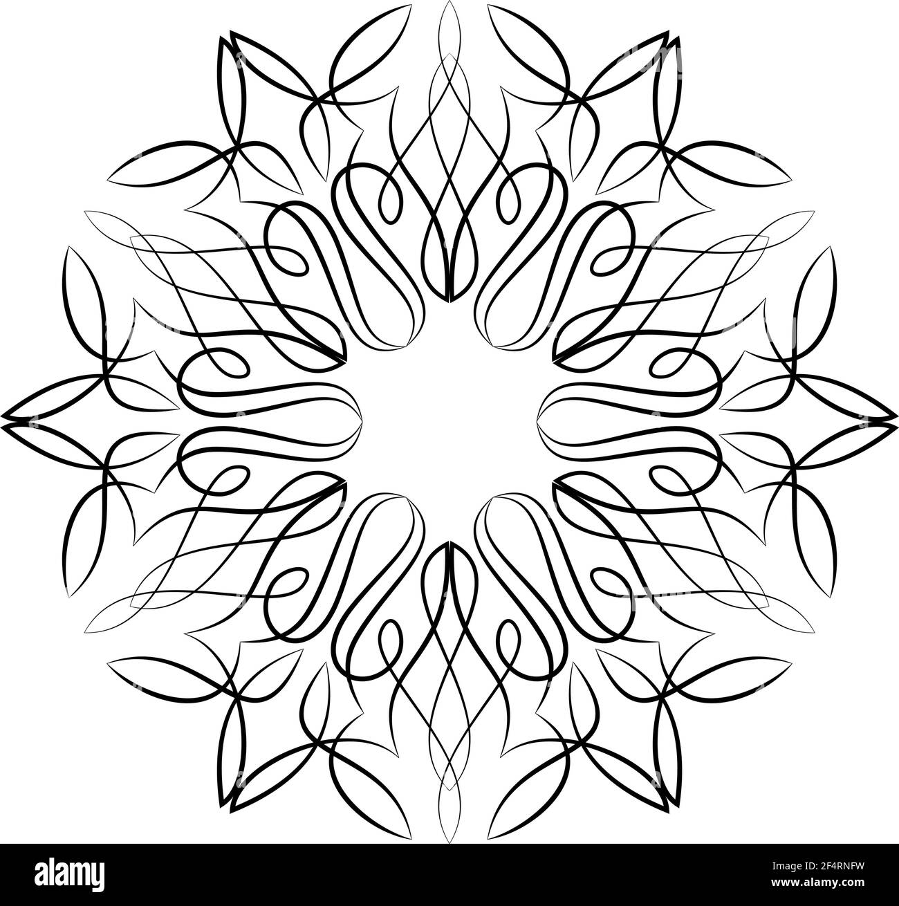 Pinstripe Design Circular Vinyl Ready Vector Illustration Stock Vector ...