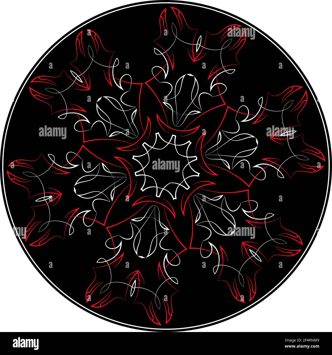 Pinstripe Design Circular Vinyl Ready Vector Illustration Stock Vector ...