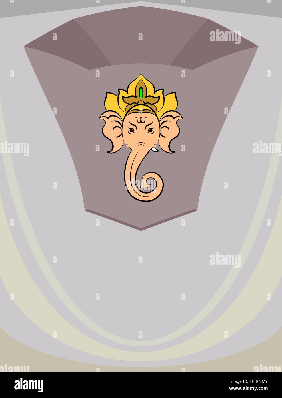 Ganesha The Lord Of Wisdom Vector Illustration Stock Vector Image & Art ...