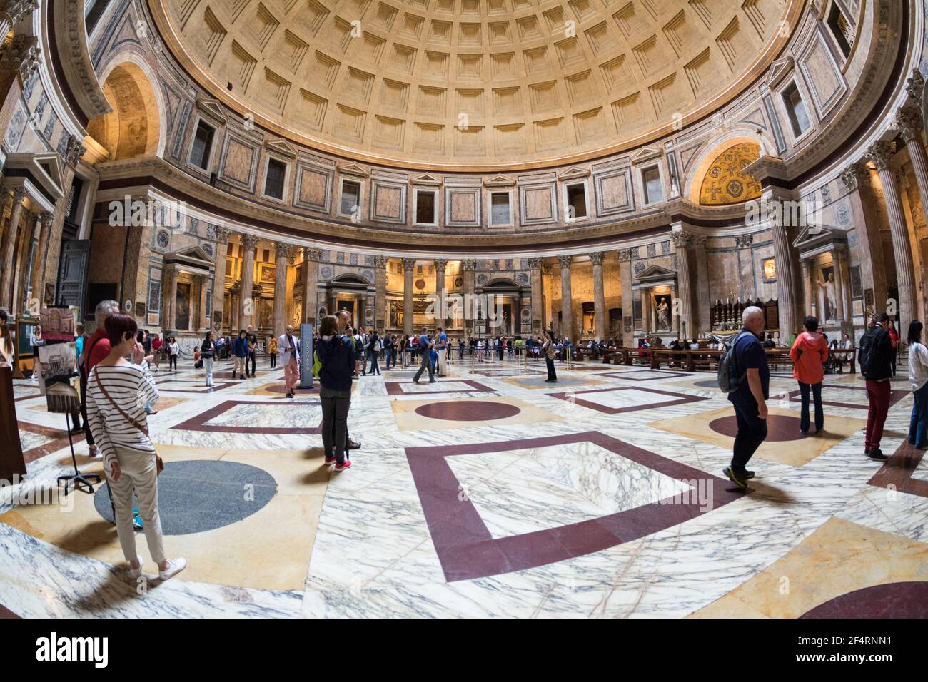Rome, Italy - Oct 05, 2018: Tourists visiting the interior of the ...