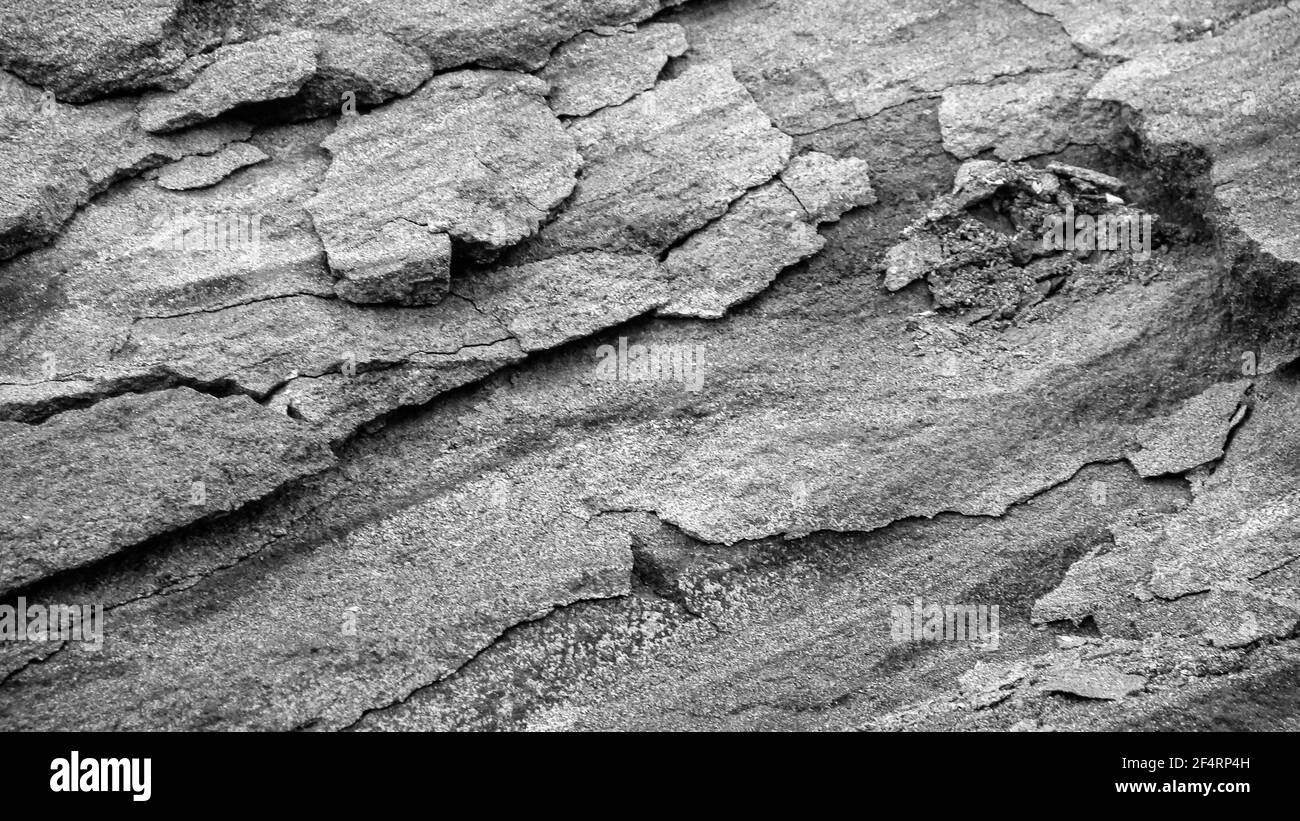 Textured Rock Structure Black and White Stock Photos & Images - Alamy