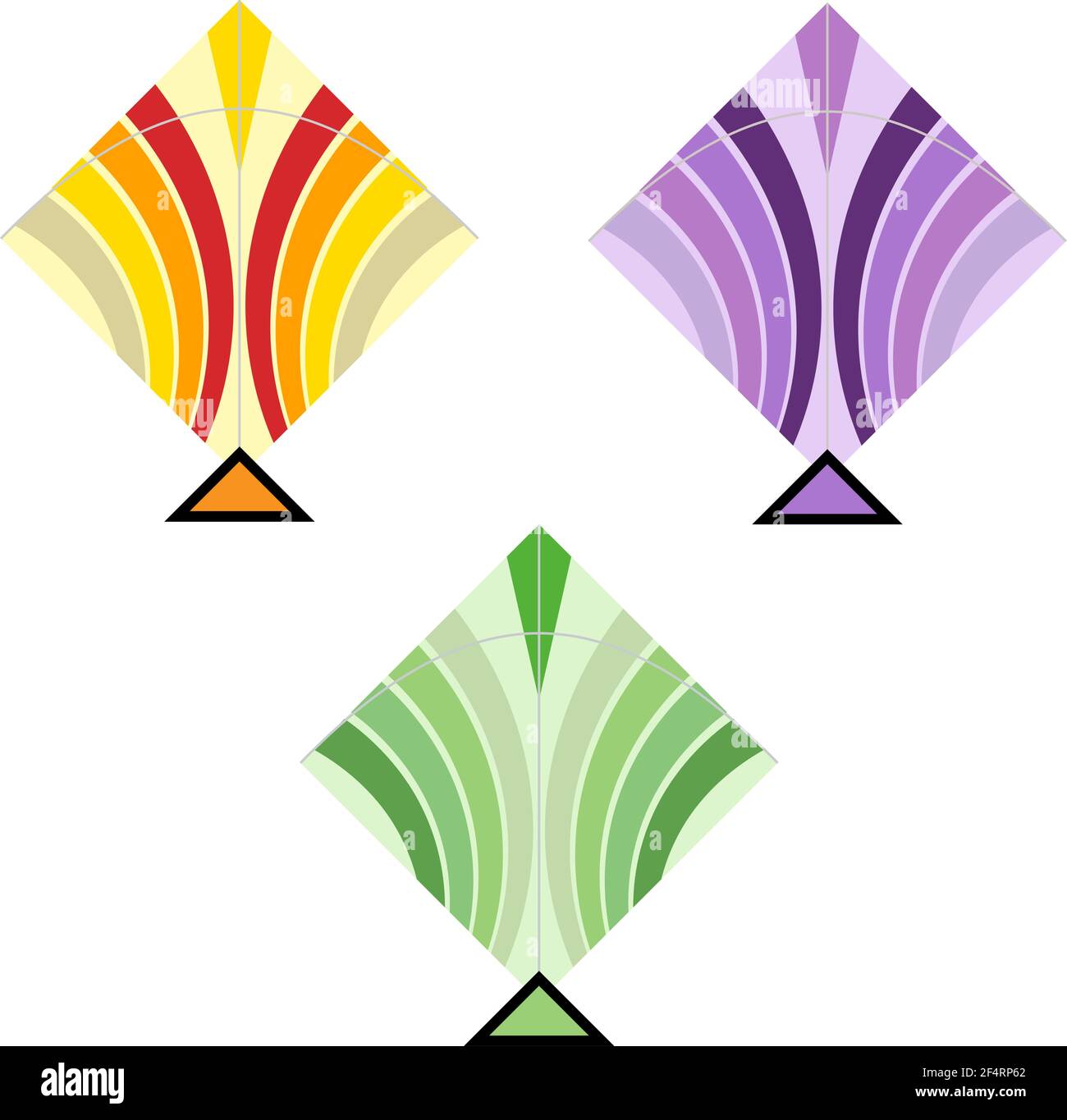 Kite design collection vector art Stock Vector Images - Alamy