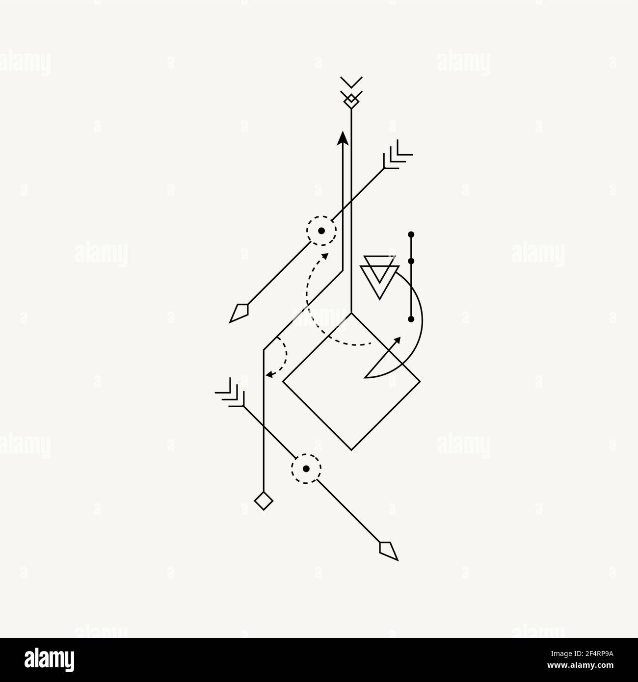 Line Dot Tattoo Vector Art Stock Vector Image & Art - Alamy