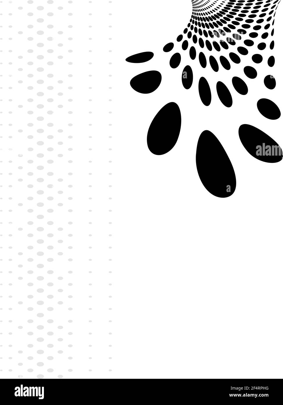 Abstract Halftone Design Vector Art Illustration Stock Vector Image ...