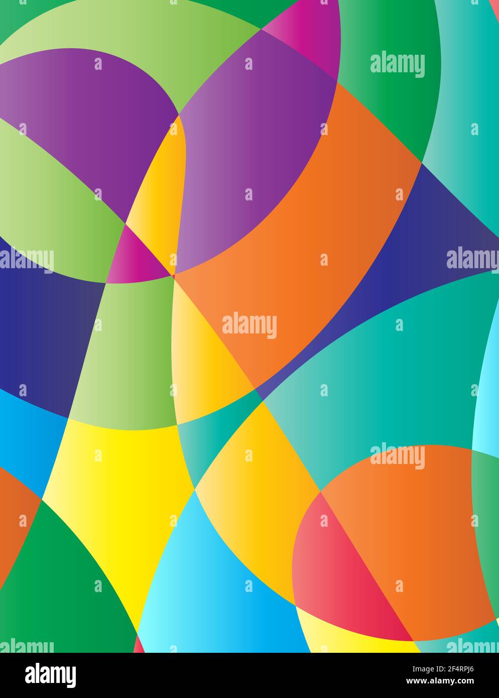 Modern Abstract Painting Wall Art Vector Illustration Stock Vector ...