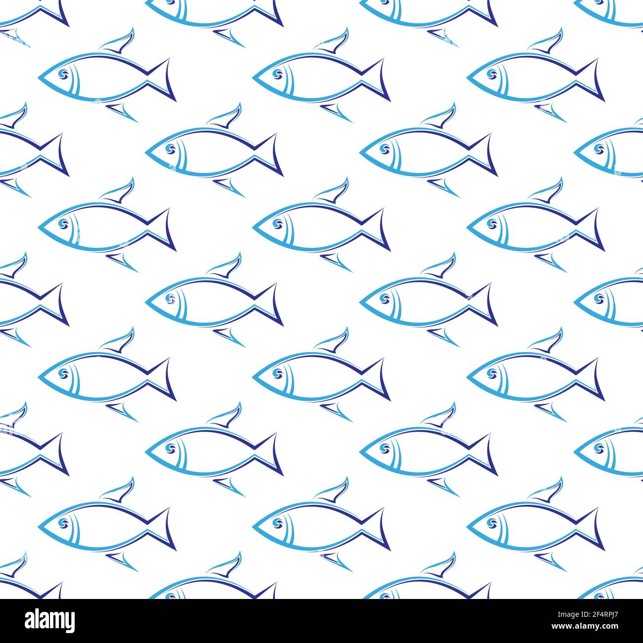 Fish Seamless Pattern Vector Illustration Stock Vector Image & Art - Alamy