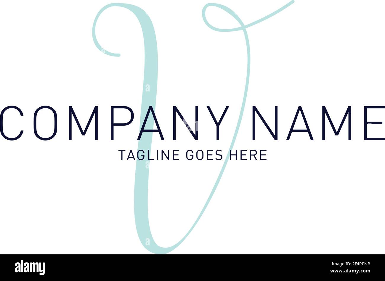 Classy Modern Sophisticated Bold Letter V Logo Template Stock Vector ...