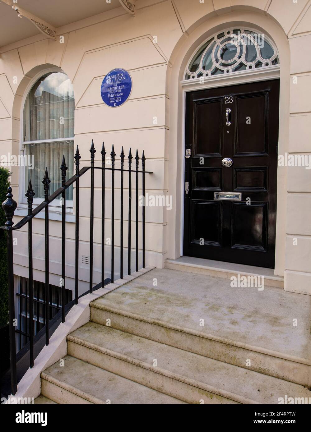 English Heritage Blue Plaque for Aneurin 'Nye' Bevan (1897-1960) and ...