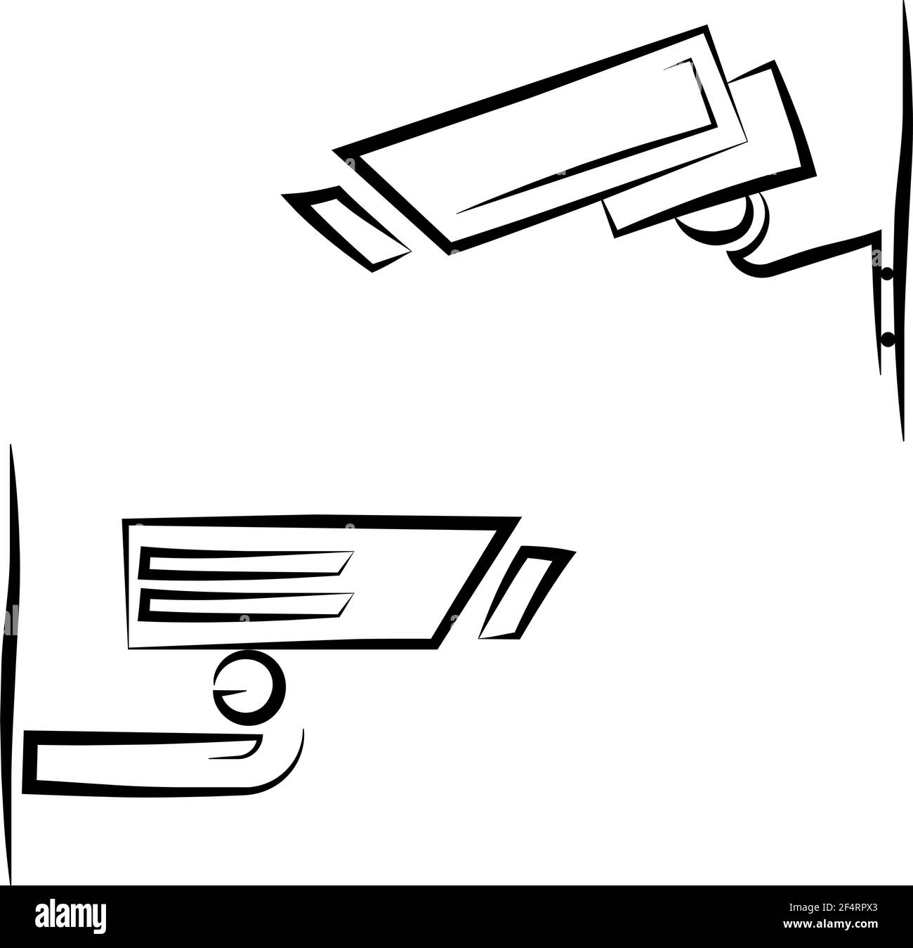 Cctv camera vector vectors Black and White Stock Photos & Images - Alamy