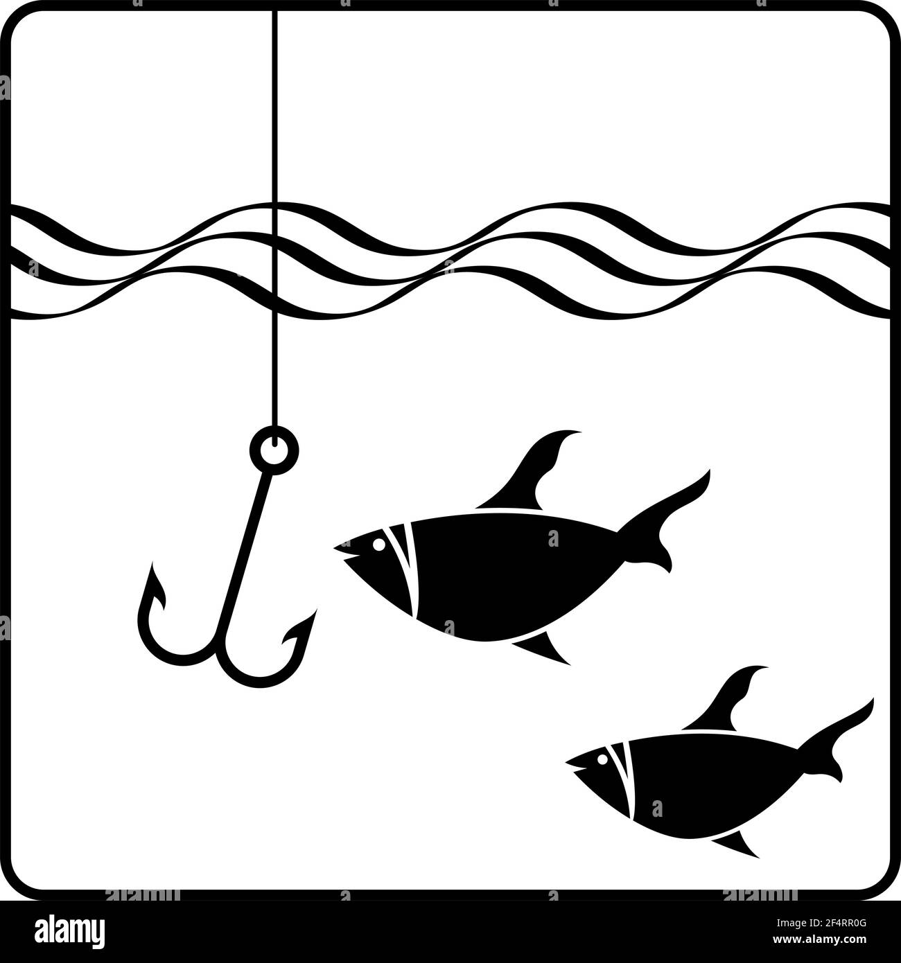 Fishing Icon Vector Illustration Stock Vector Image & Art - Alamy