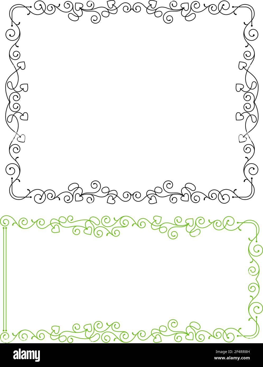 Frame Border Decorative Design Vector Art Illustration Stock Vector ...
