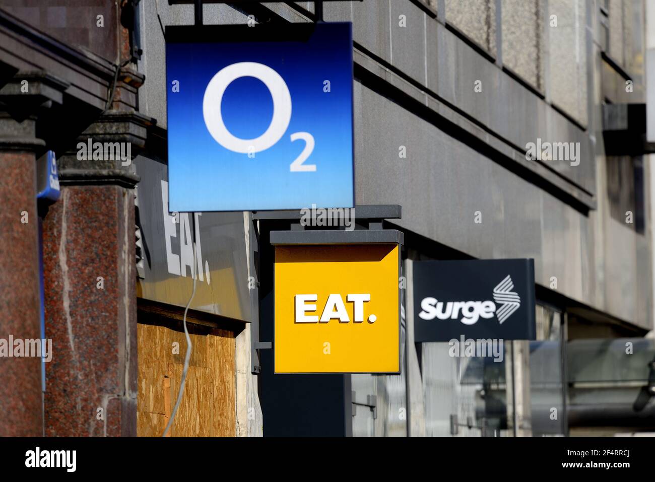 London, England, UK. Shop signs in Fleet Street Stock Photo - Alamy