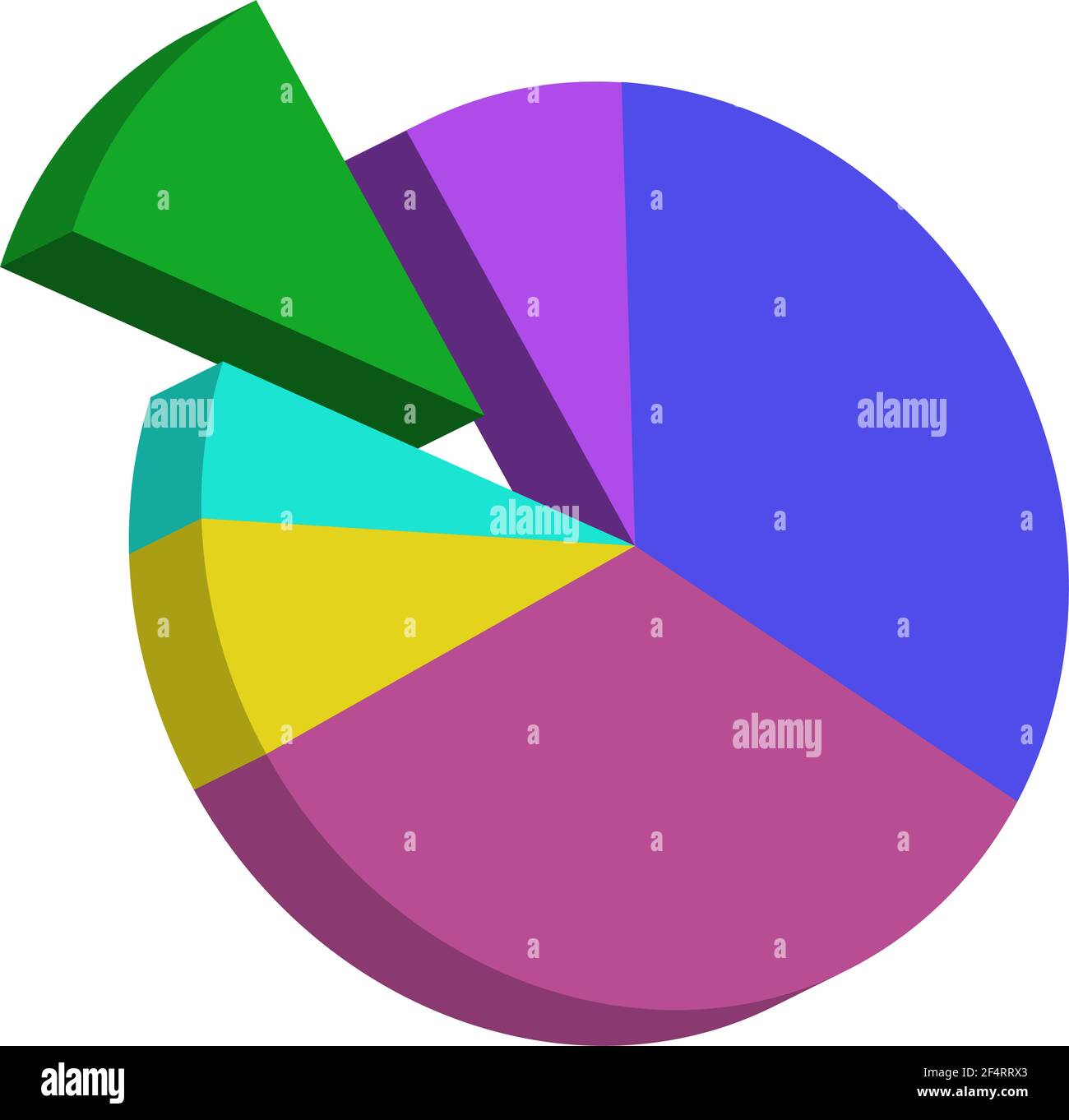 Pie Chart Icon Vector Illustration Stock Vector Image & Art - Alamy