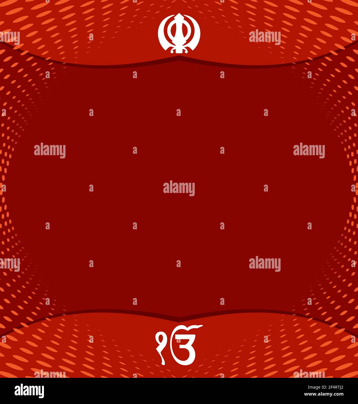 Ek Onkar, Khanda The Holy Motif Vector Illustration Stock Vector Image ...