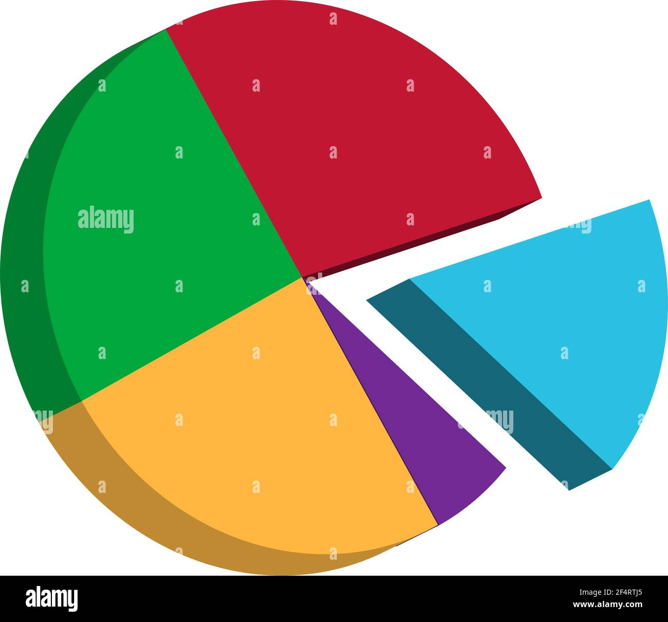 Circular chart vector icon Stock Vector Images - Alamy