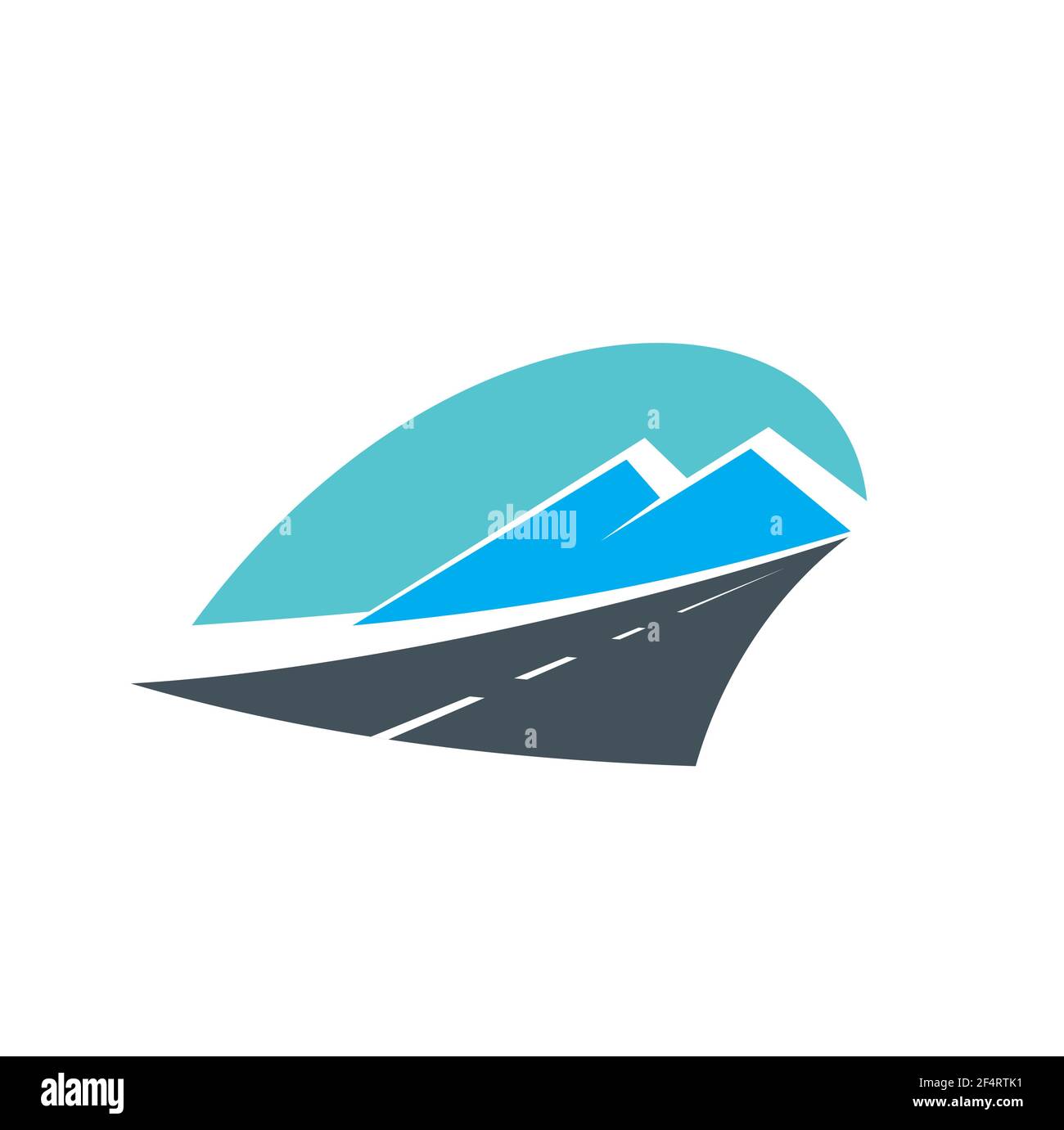 Asphalt path in nature Stock Vector Images - Alamy