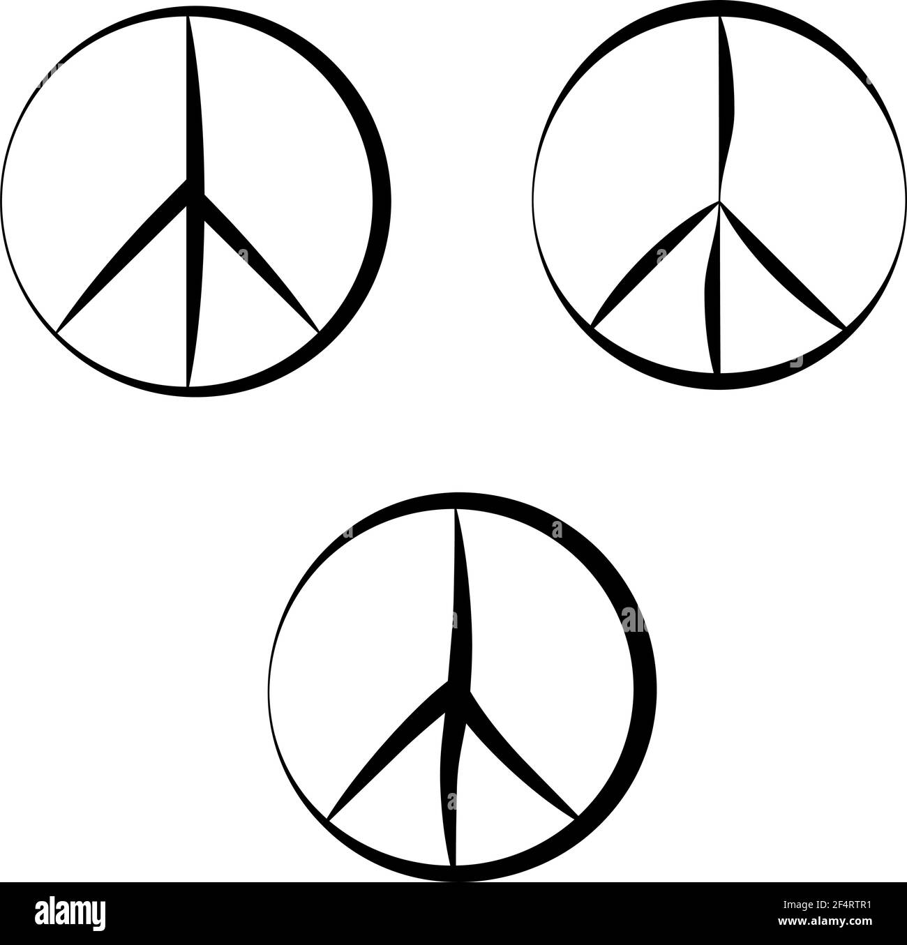 Peace Icon Set Vector Illustration Stock Vector Image & Art - Alamy