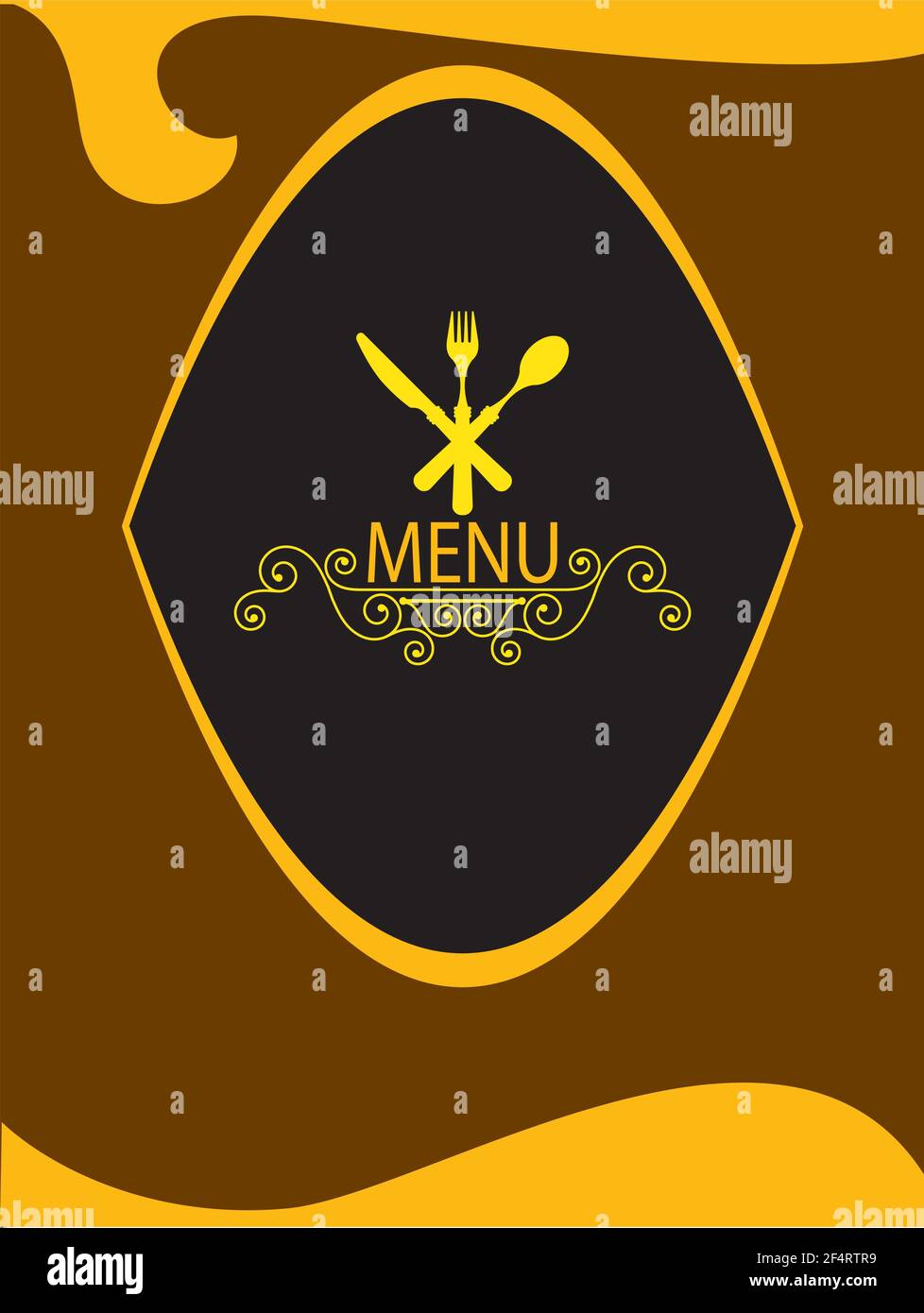 Menu Card Design Template Vector Illustration Stock Vector Image & Art ...