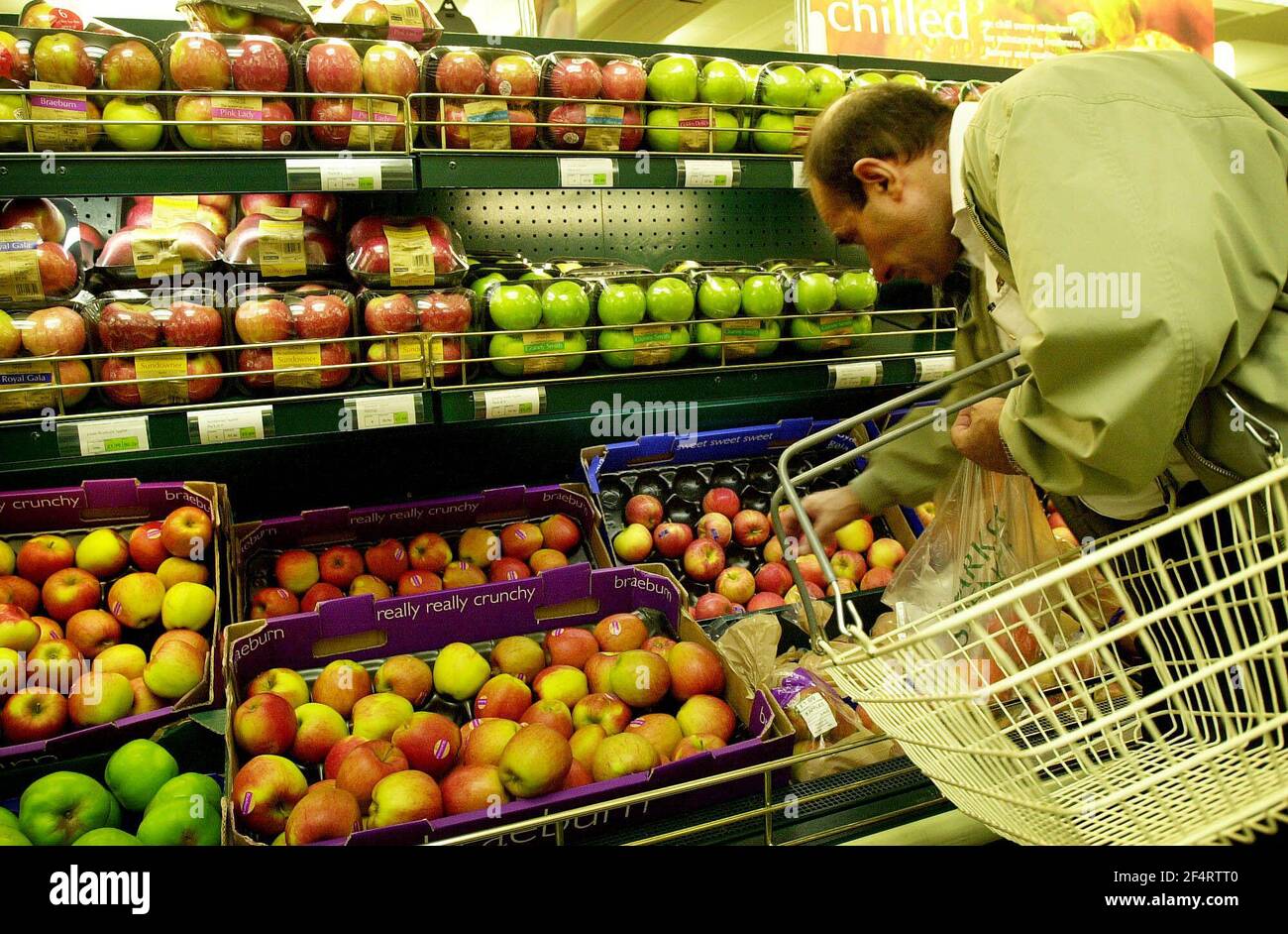 Marks and Spencer Food Hall August 2001 Stock Photo - Alamy