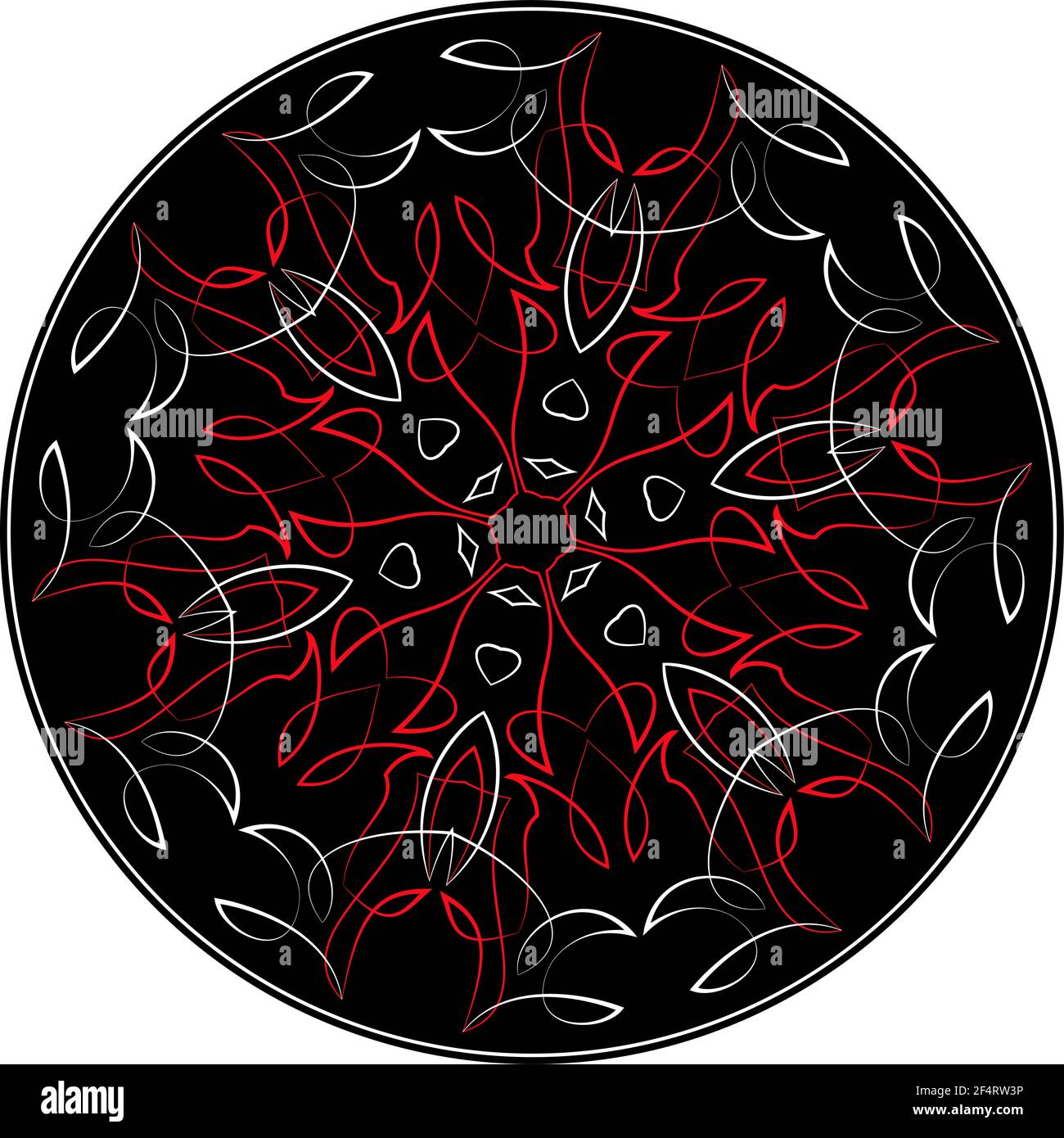 Pinstripe Design Circular Vinyl Ready Vector Illustration Stock Vector ...