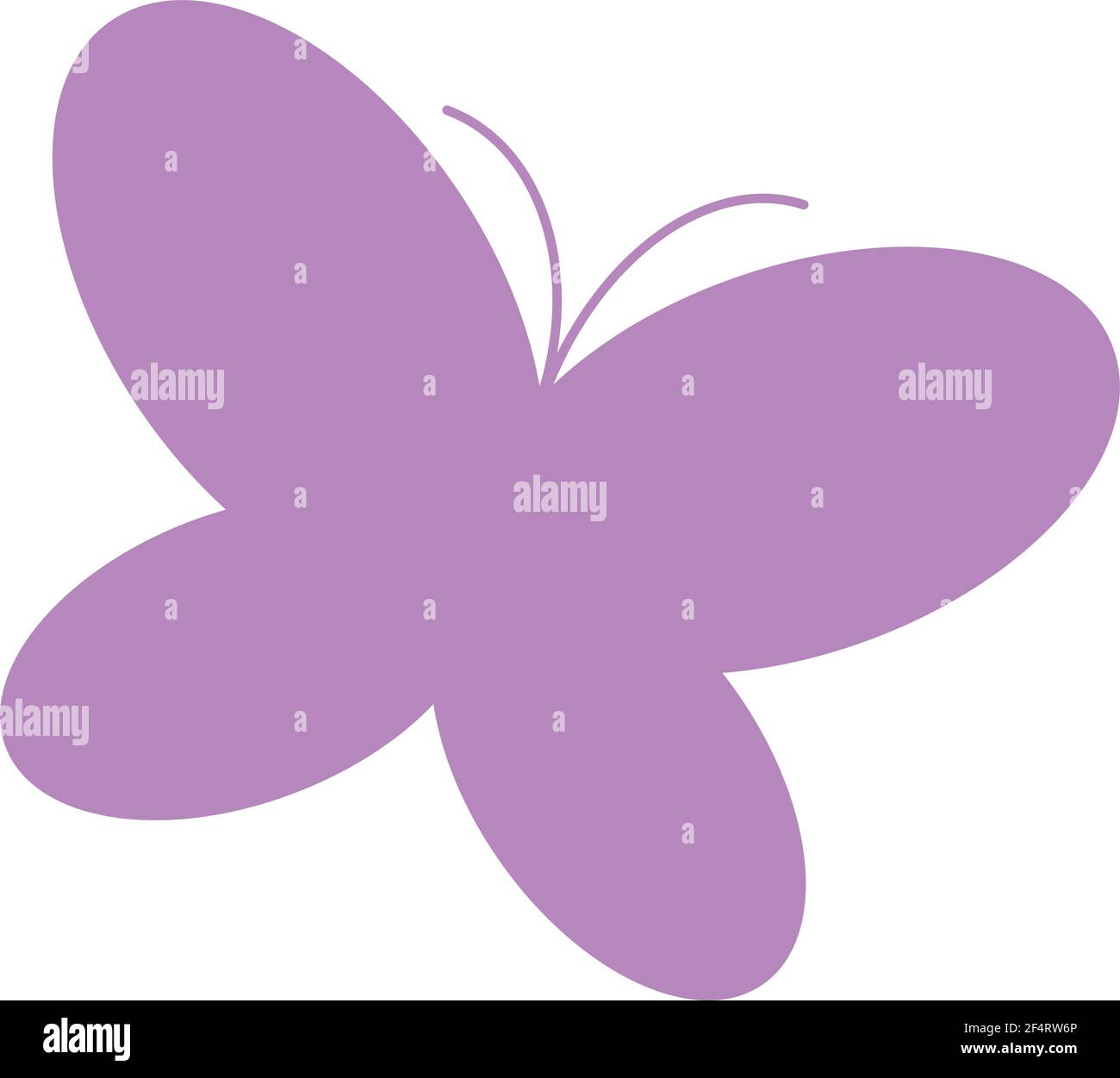 Simple Cute Butterfly Logo Icon Design Pink Vector Stock Vector Image ...