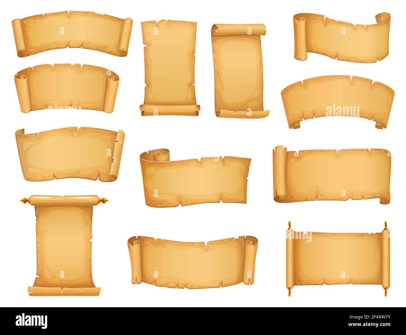 Old Paper Roll Vector