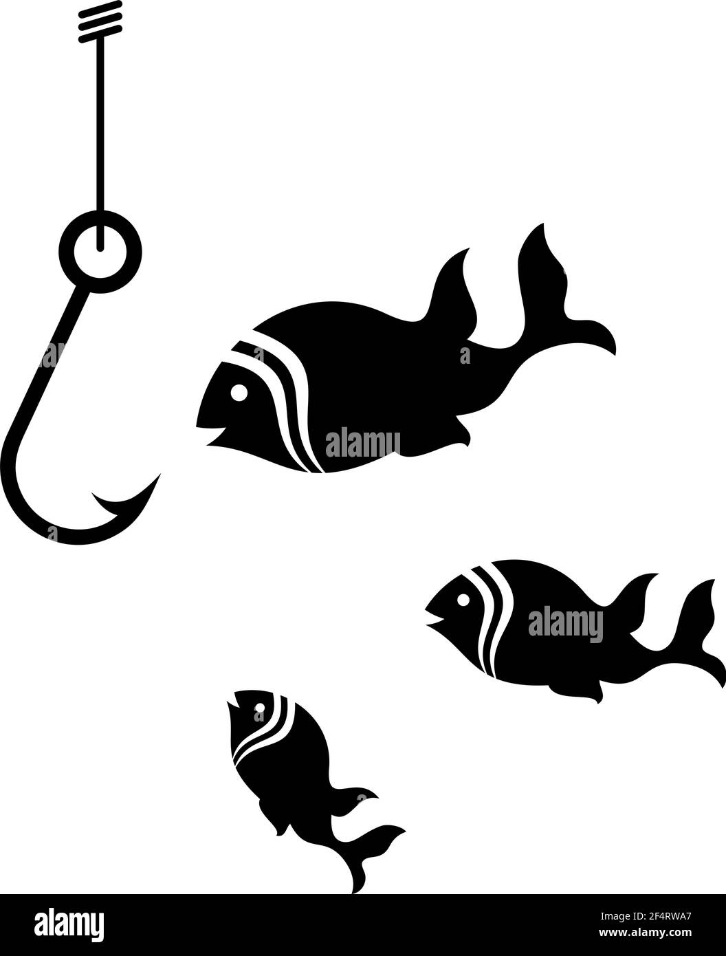 Tail fish set icon Cut Out Stock Images & Pictures - Alamy