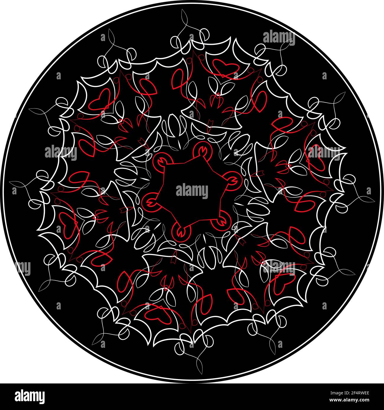 Pinstripe Design Circular Vinyl Ready Vector Illustration Stock Vector ...