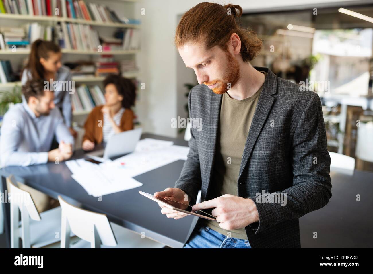 Technology software business office programming people concept Stock ...