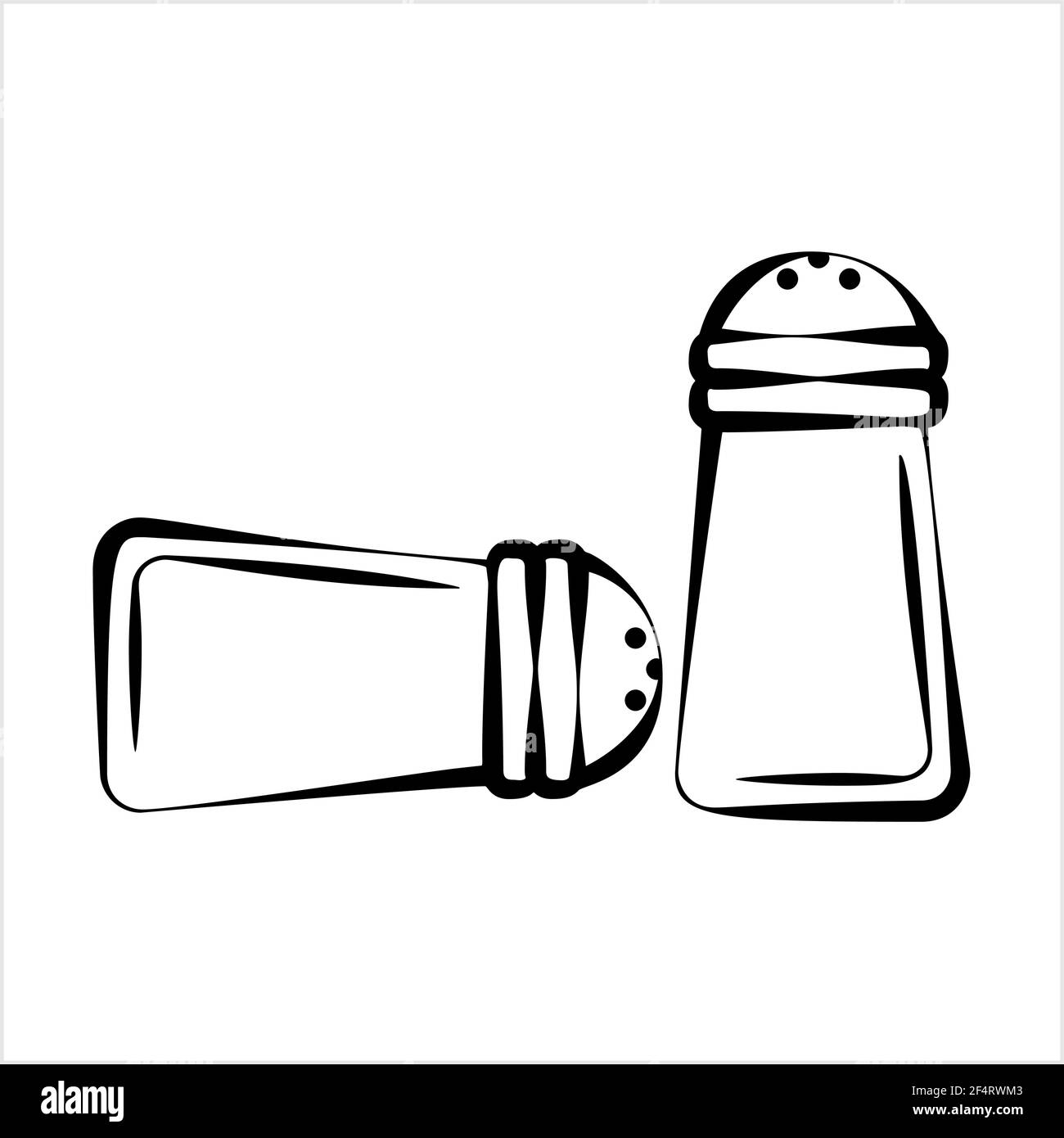 Table salt and pepper Stock Vector Images - Alamy