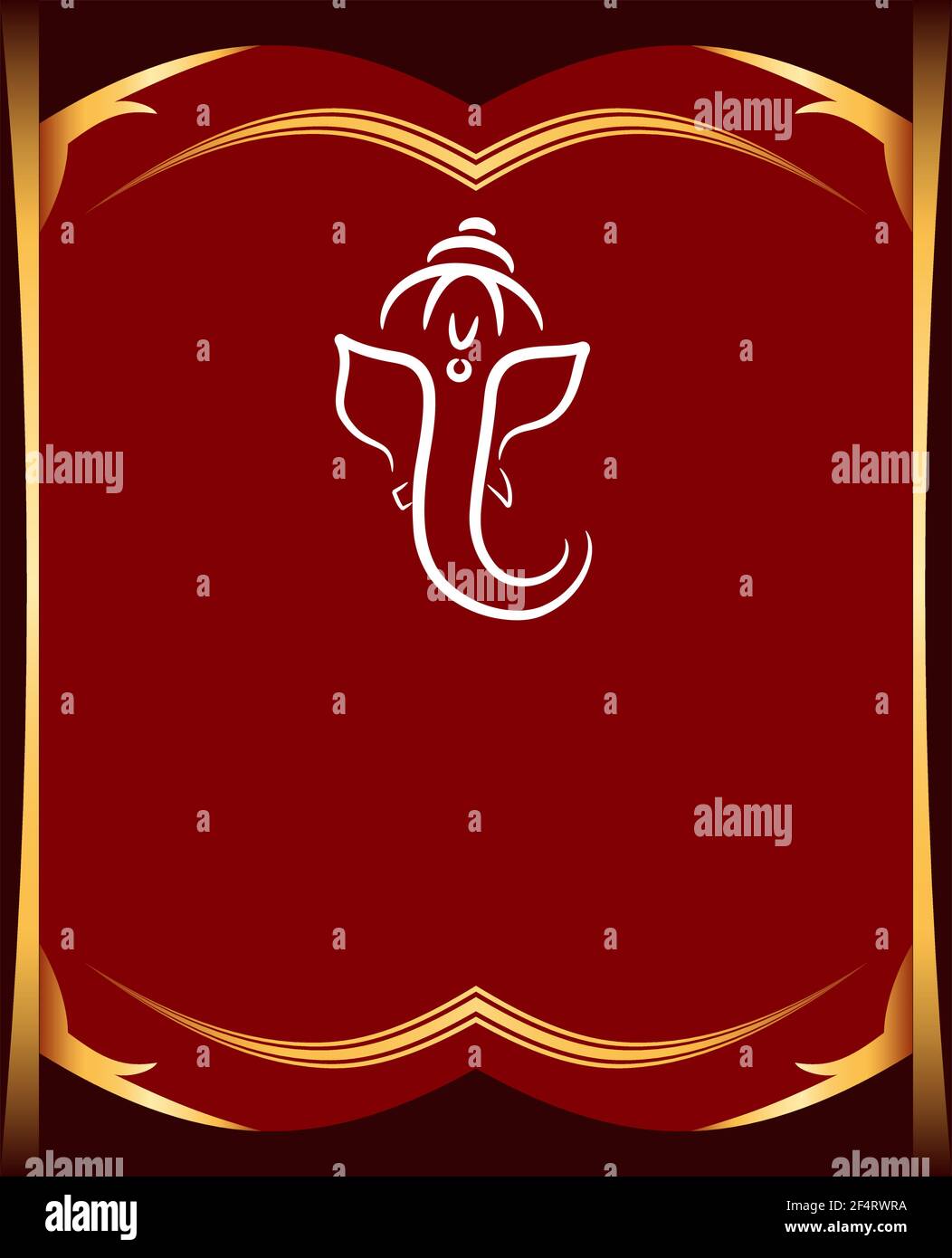 Ganesha The Lord Of Wisdom Design Vector Art Illustration Stock Vector ...