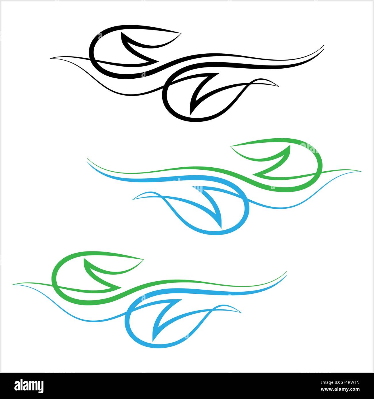 Vehicle Graphics, Stripe : Vinyl Ready Design Vector Art Illustration ...