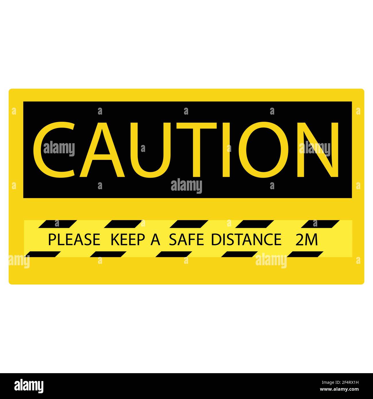 Keep safe distance infection spreading prevention information sign ...