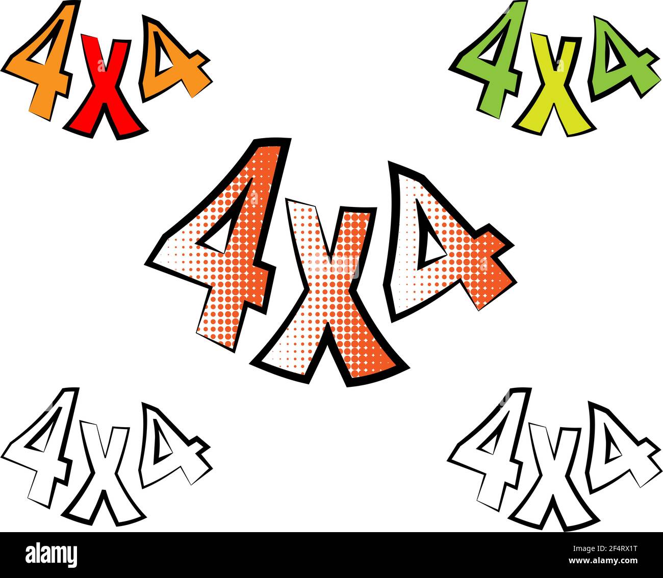 Four X Four Design, 4 X 4, Four Wheel Drive, Vehicle Graphics, Vinyl ...