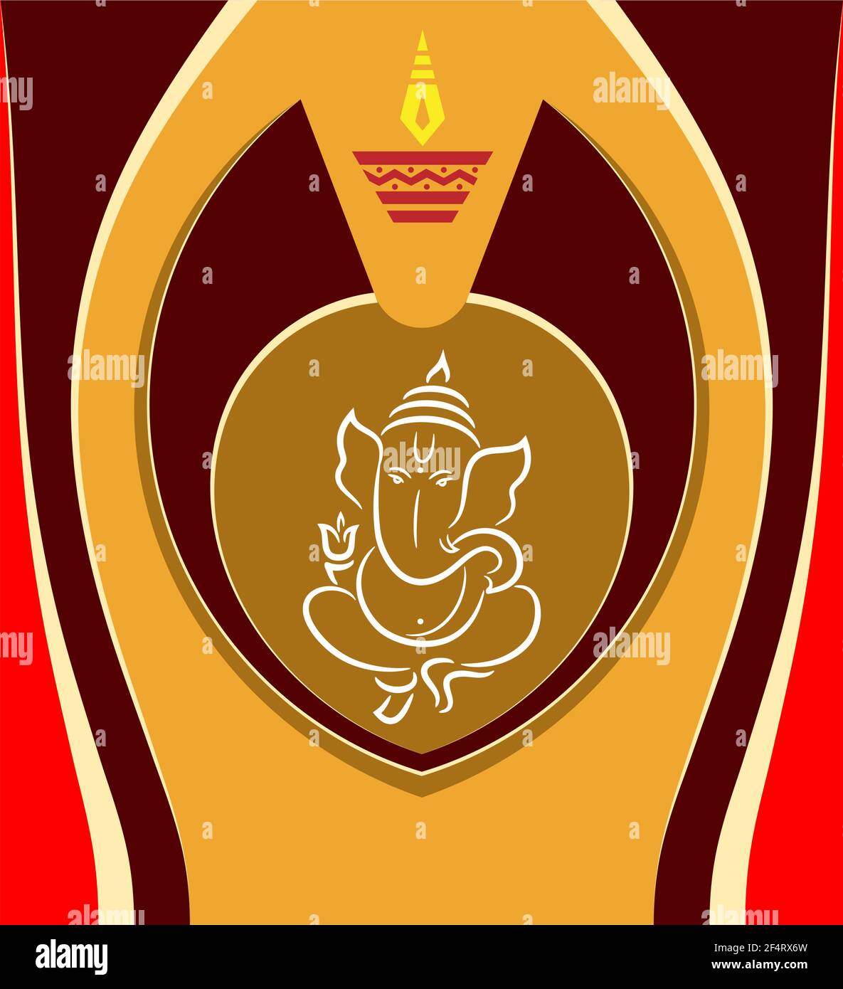 Ganesha The Lord Of Wisdom Vector Illustration Stock Vector Image & Art ...
