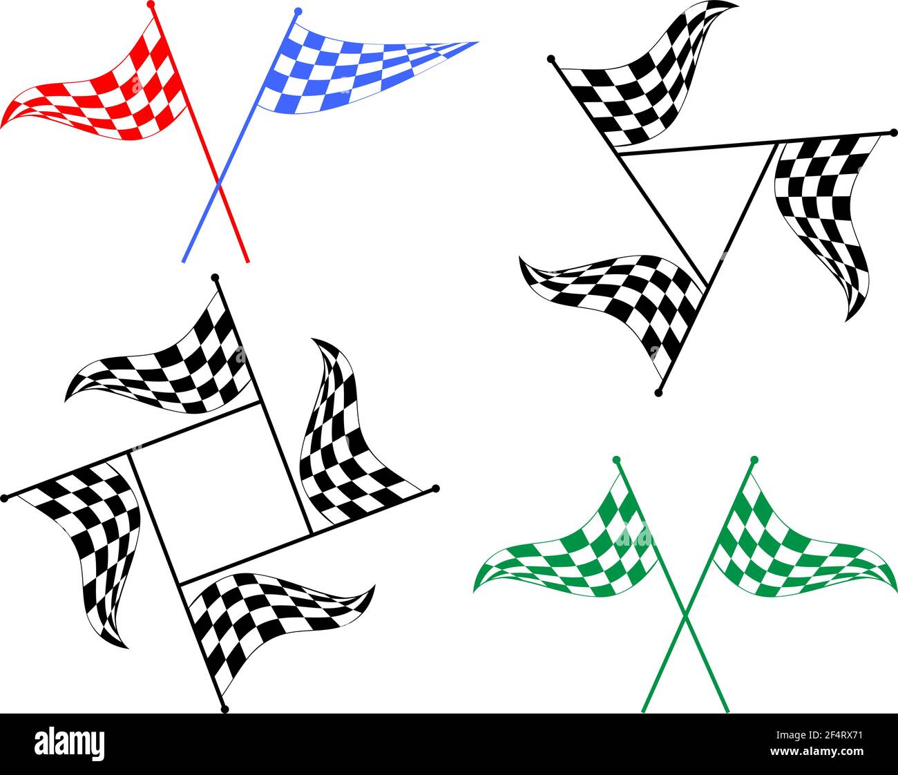 Race Flag Various Designs, Vinyl Ready Vector Illustration Stock Vector ...