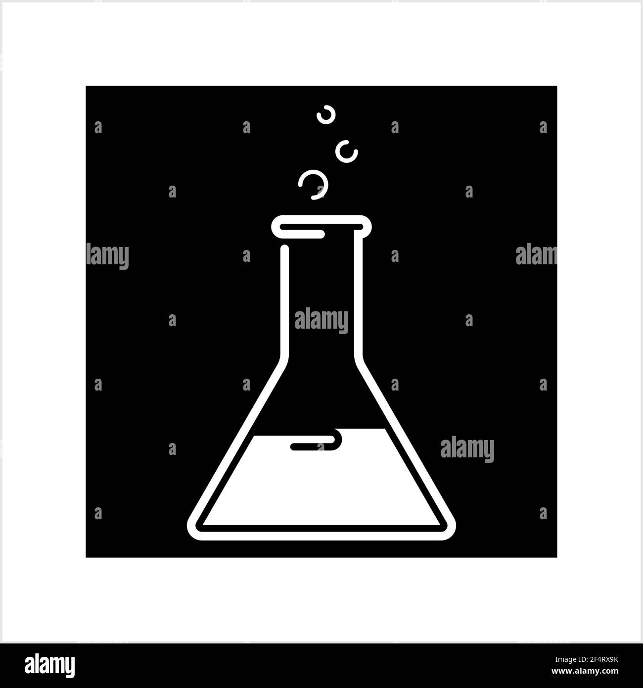 Laboratory Glass Beaker Icon Design Vector Art Illustration Stock Vector Image & Art - Alamy