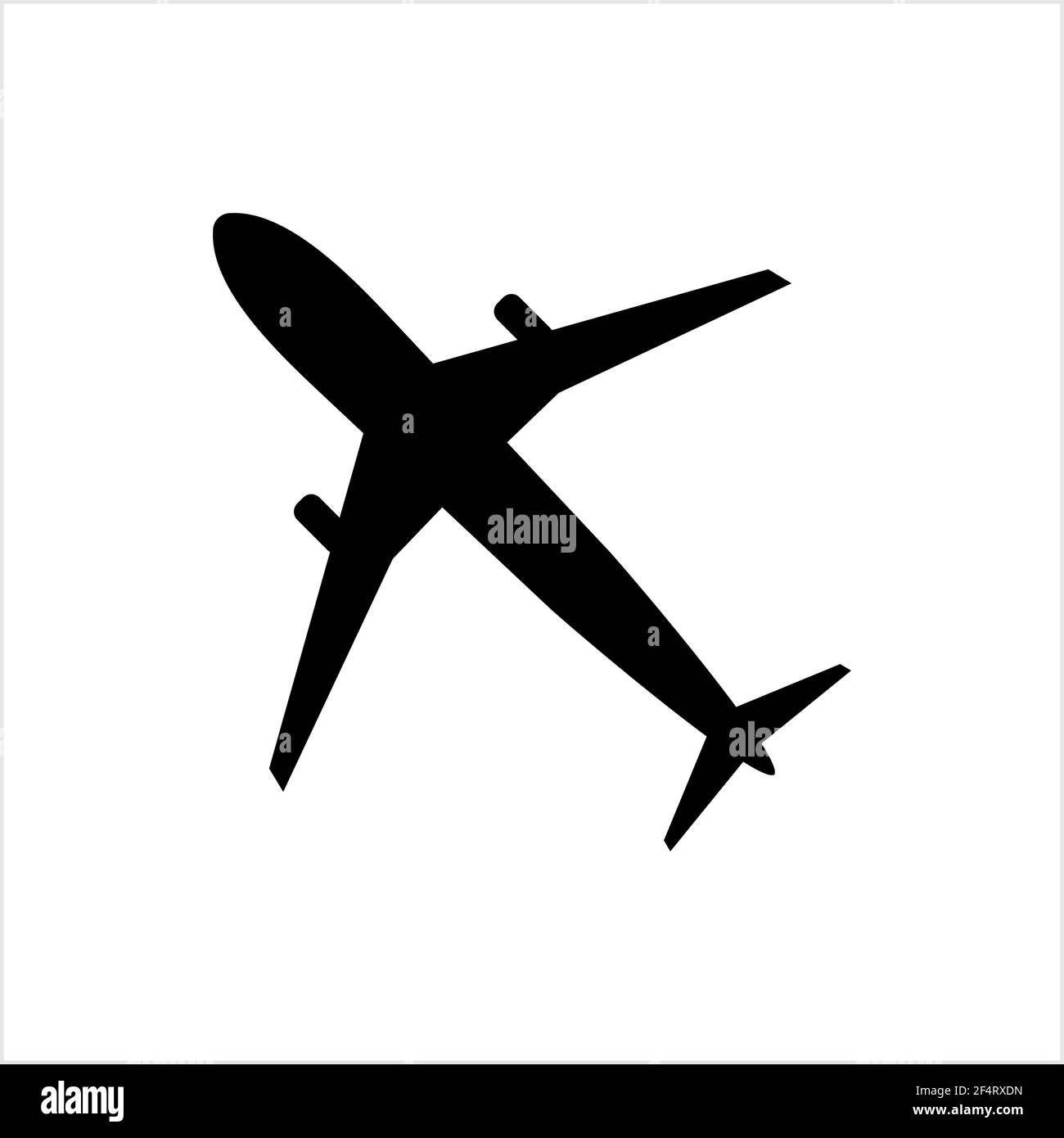 Airplane (Aeroplane) Icon Vector Art Illustration Stock Vector Image ...