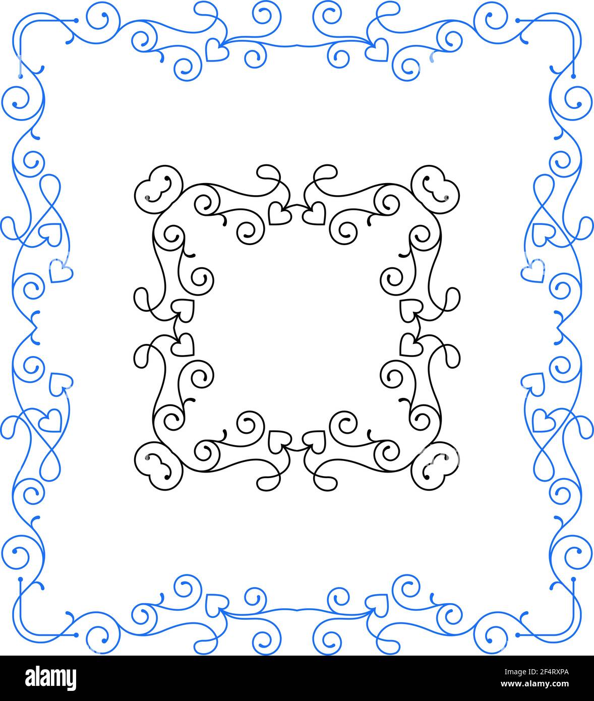 Frame Border Decorative Design Vector Art Illustration Stock Vector ...