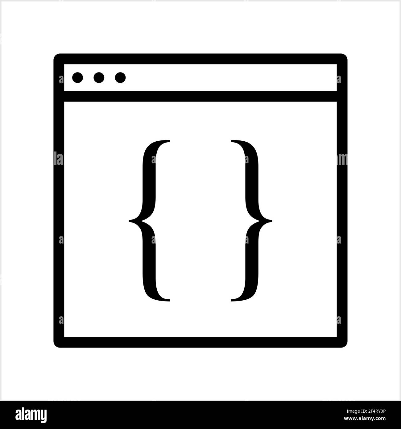 Code Icon, Coding Icon, Software Development Update Tool Vector Art Illustration Stock Vector ...